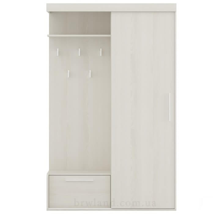 Шафа-купе АГАТА ГЕРБОР SZF130 ясен сніжний 2 двері – BRWLAND.COM.UA