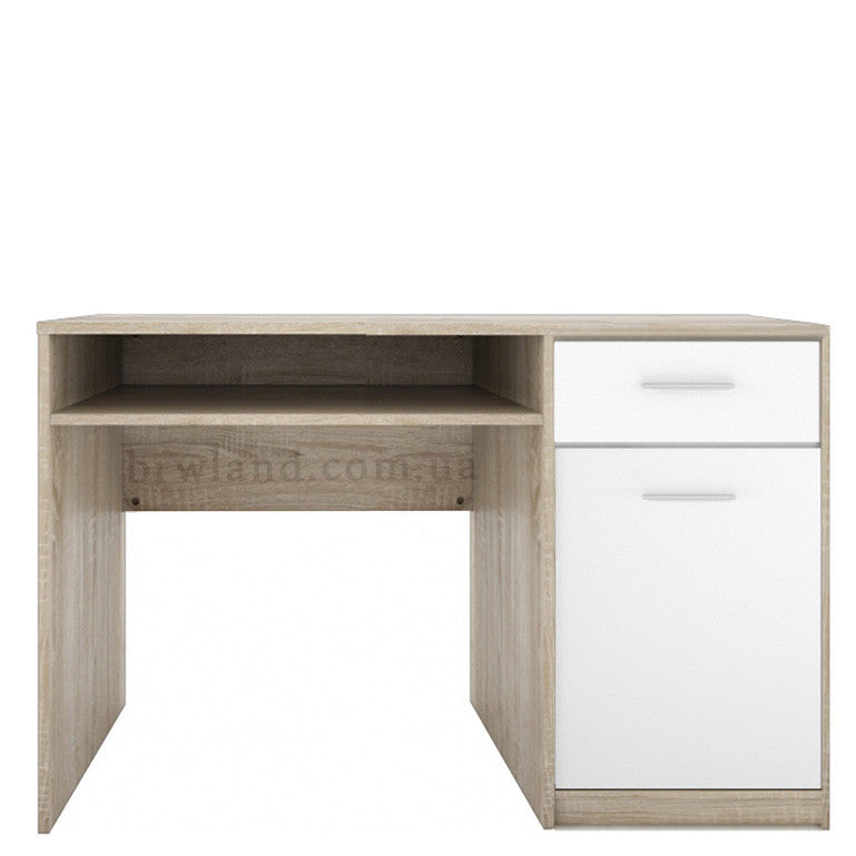 Стіл письмовий НЕПО ГЕРБОР BIU120 дуб сонома / німфеа альба 1 дверка 1 шухляда – BRWLAND.COM.UA